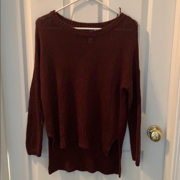 Altar'd State | Sweaters | Altard State Maroon Sweater With Elbow Patch ...
